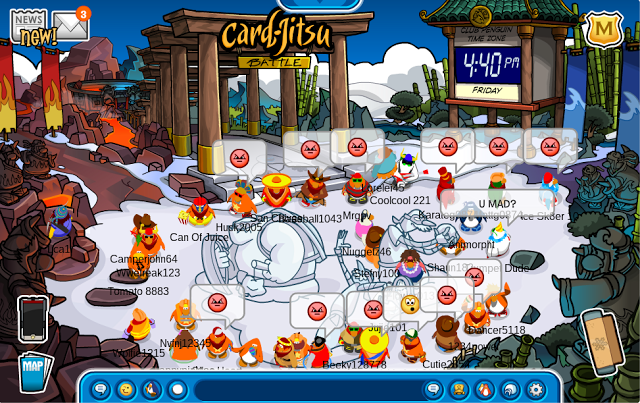 Practice Battle With AR results | Nacho Army of Club Penguin